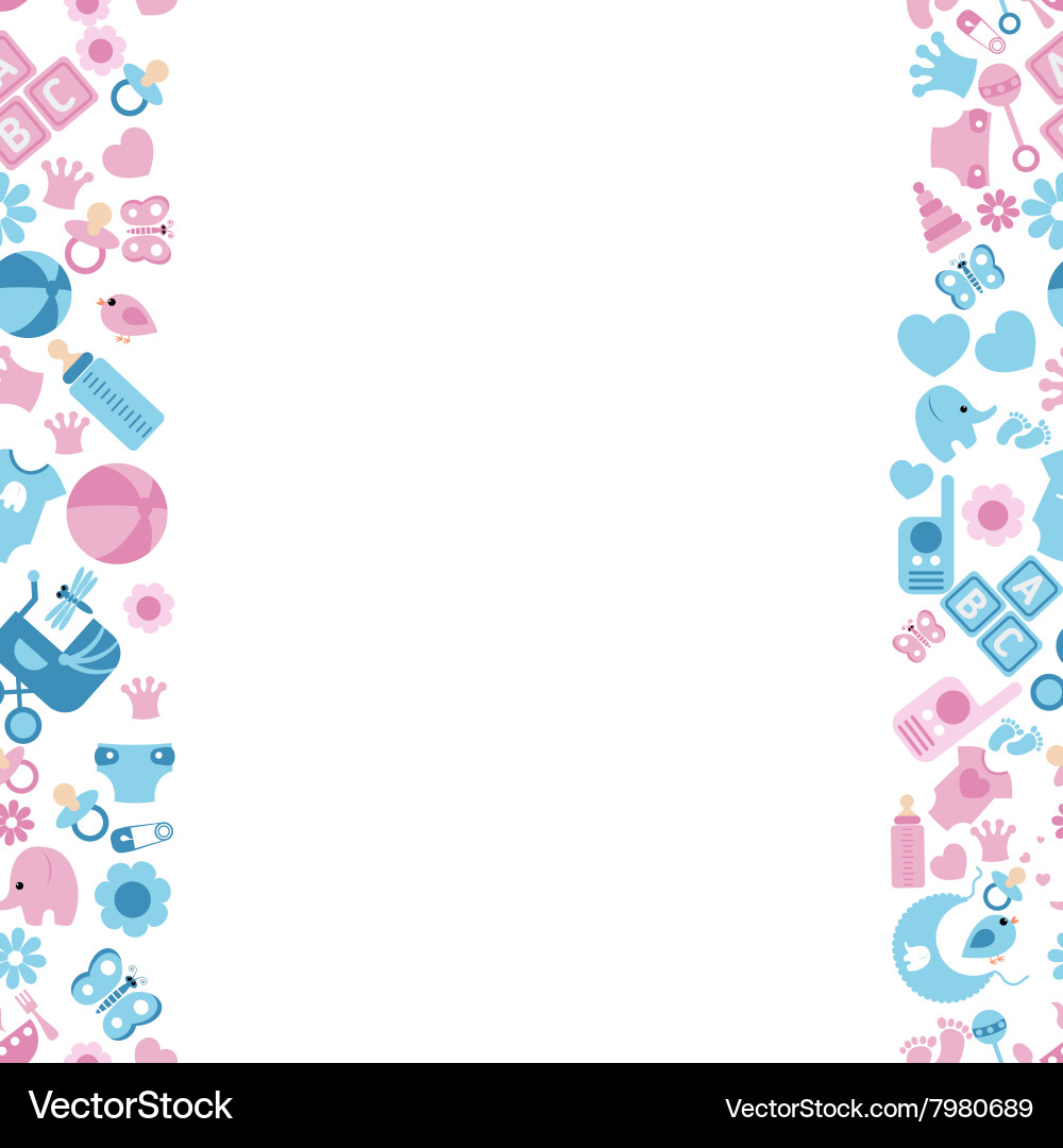 Seamless baby background Royalty Free Vector Image