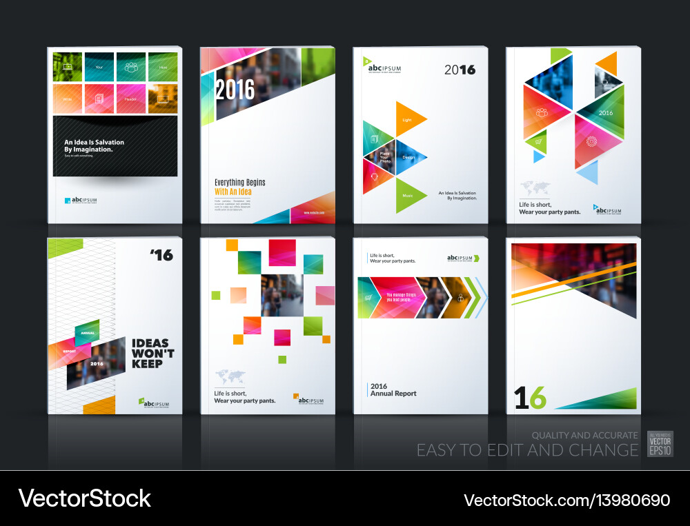 Abstract business template brochure layout Vector Image