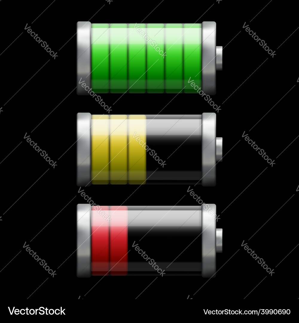 Battery charge Royalty Free Vector Image - VectorStock