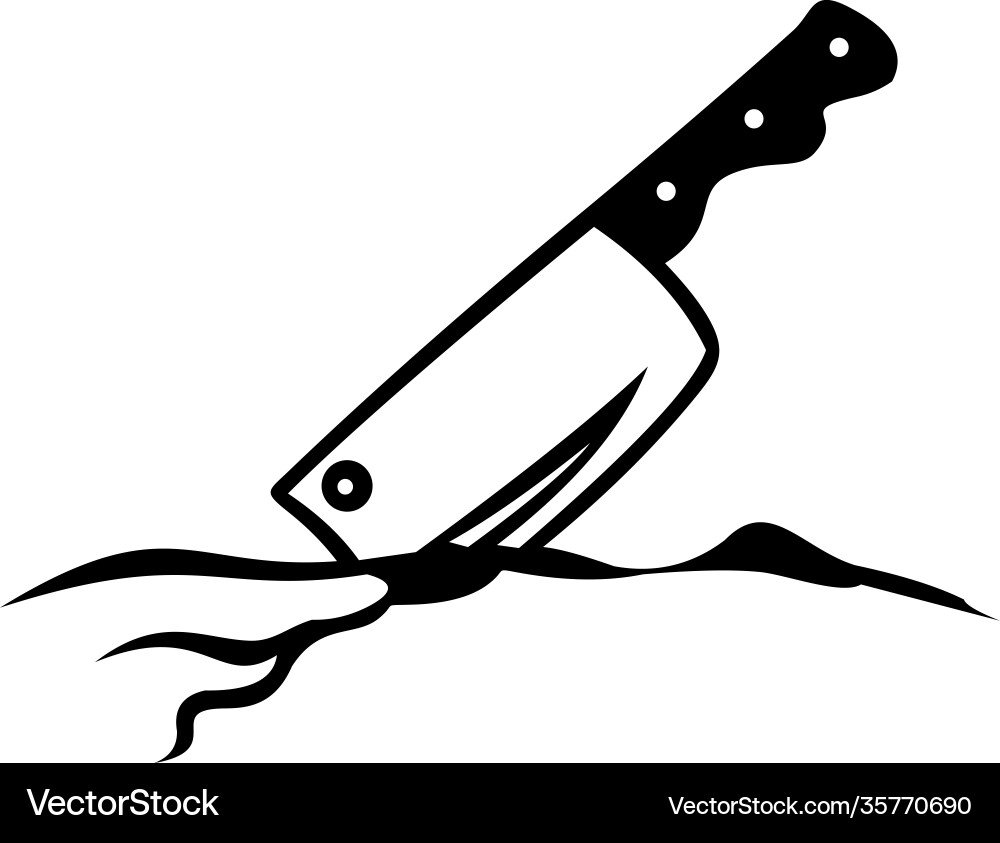 Metzger Messer Logo Design Inspiration Lizenzfreier Vektor