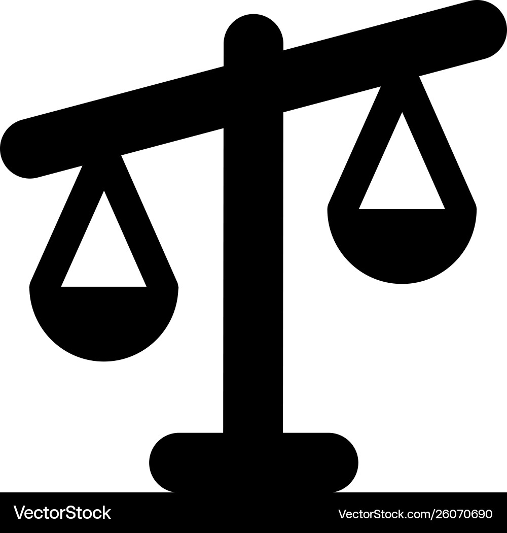 Injustice symbol Royalty Free Vector Image - VectorStock