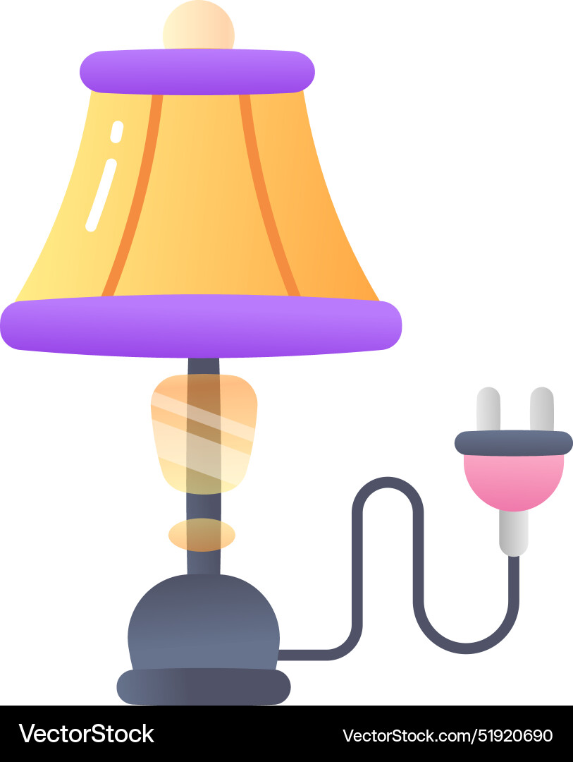 Table lamp Royalty Free Vector Image - VectorStock