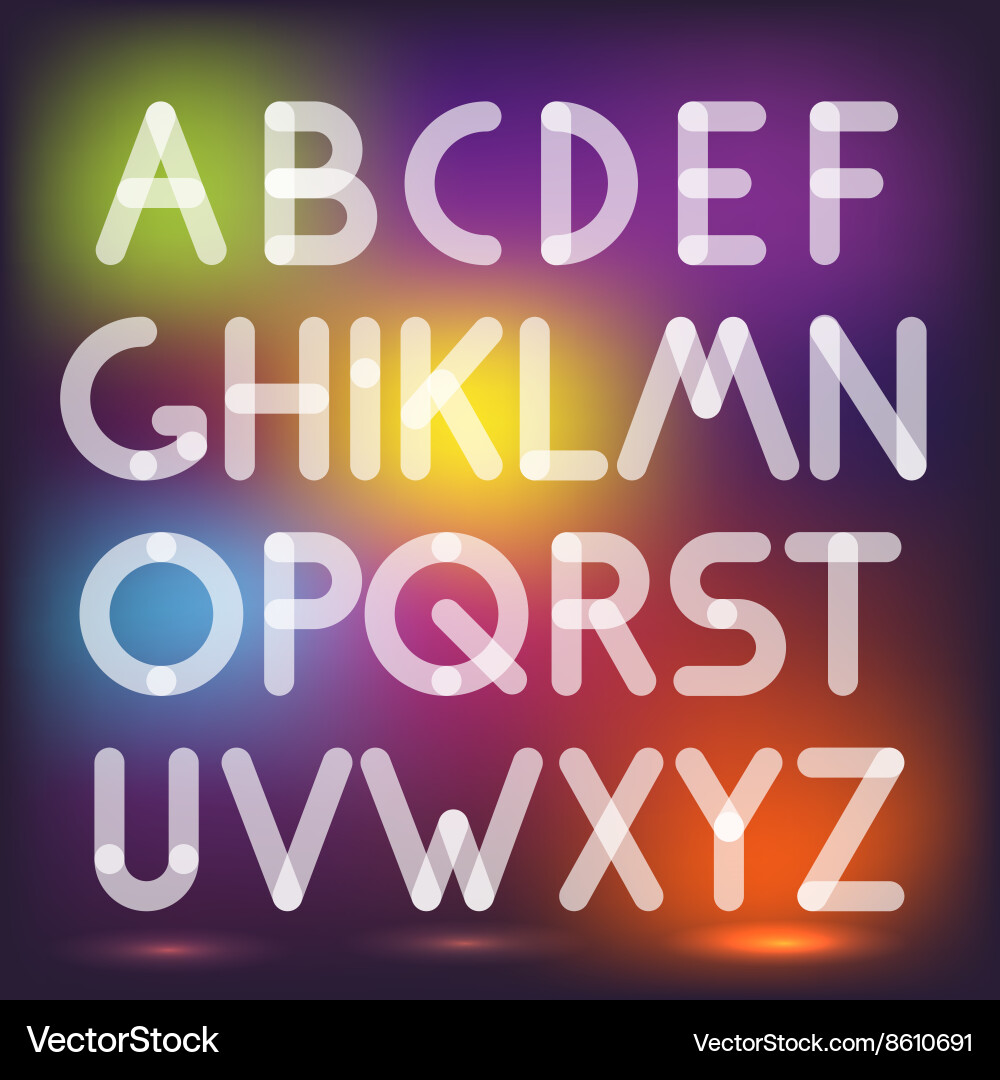 Multiply geometric elements letters design Vector Image