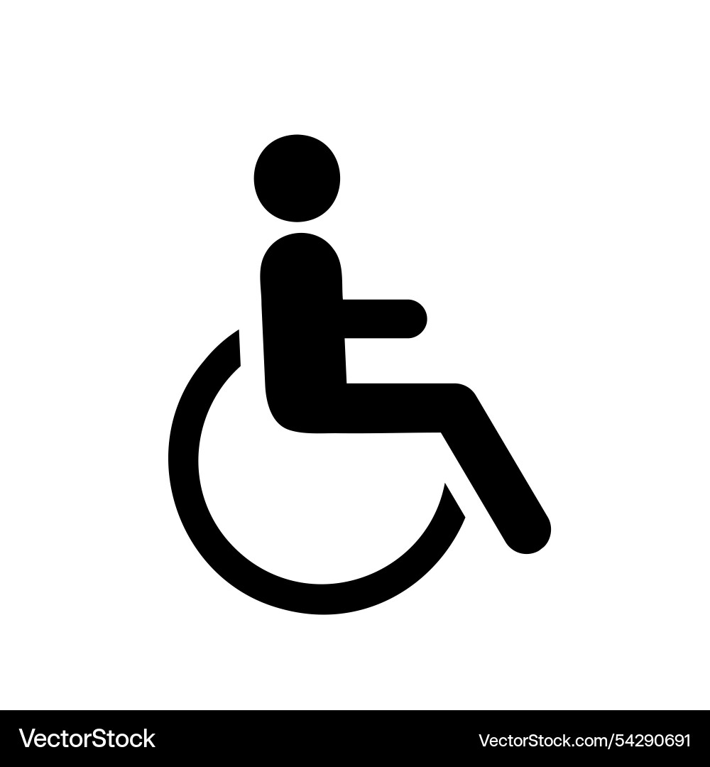Persons with disabilities sign Royalty Free Vector Image