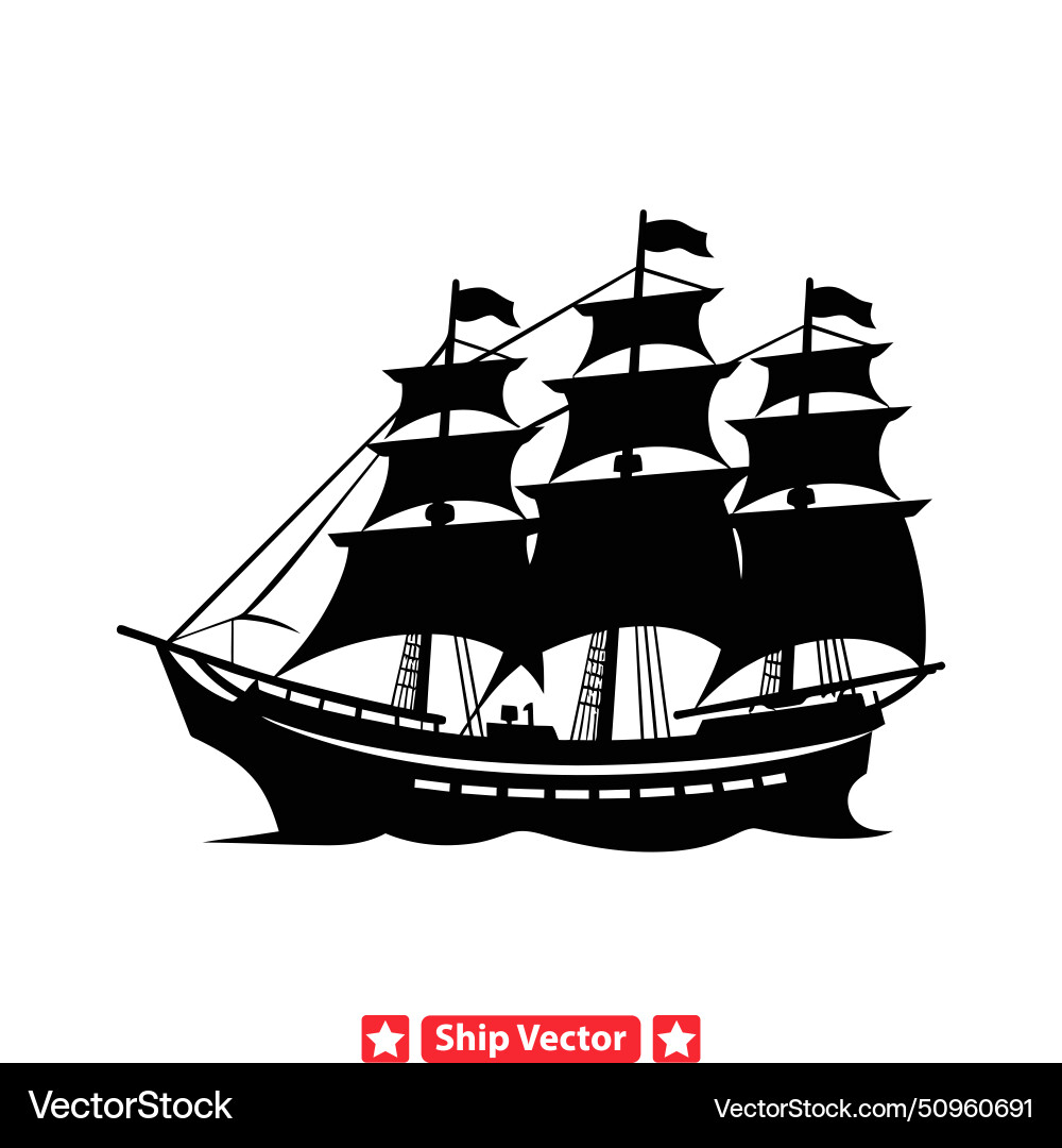 Seafloor explorers underwater research ship Vector Image