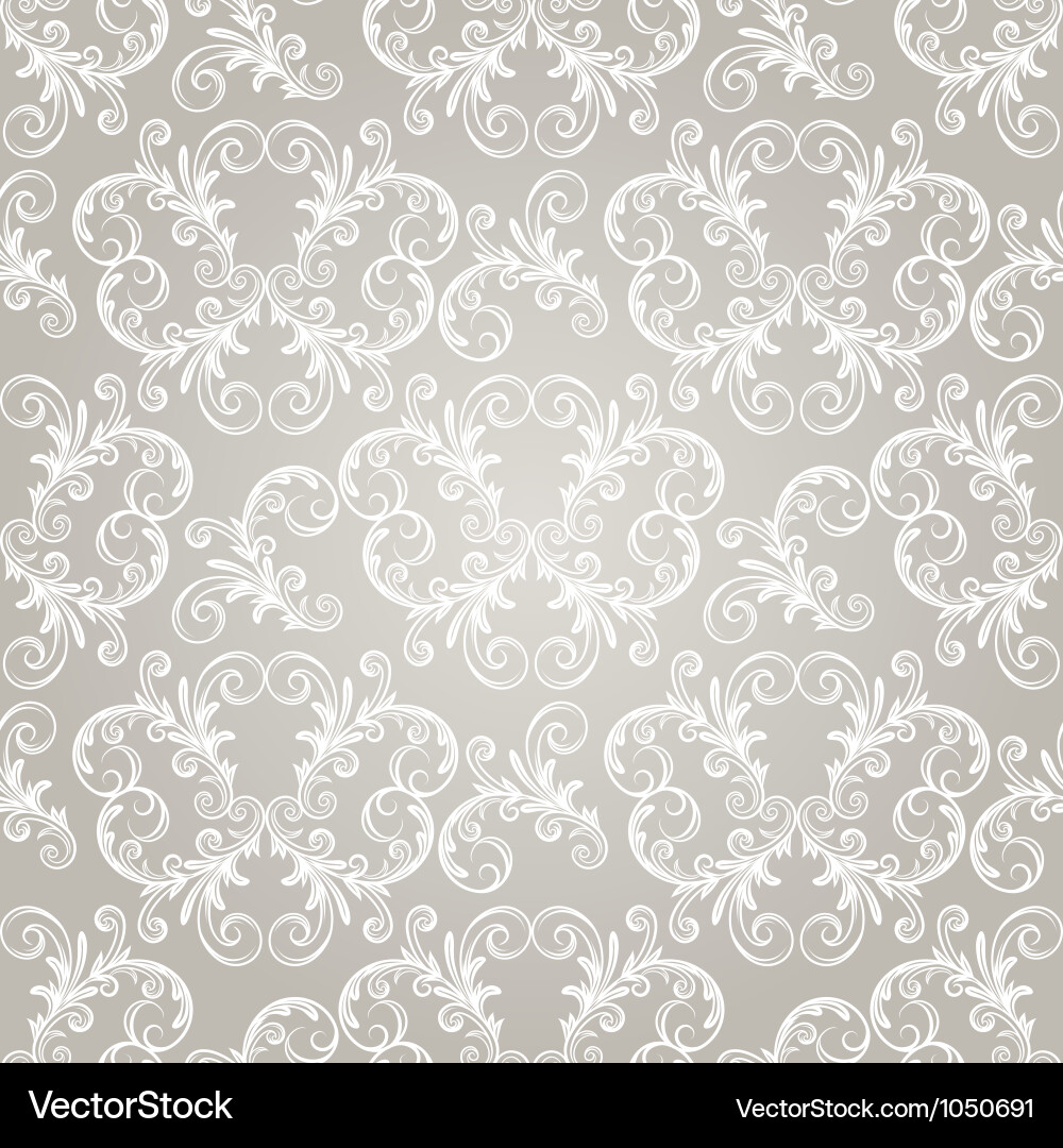 Seamless vintage wallpaper pattern Royalty Free Vector Image