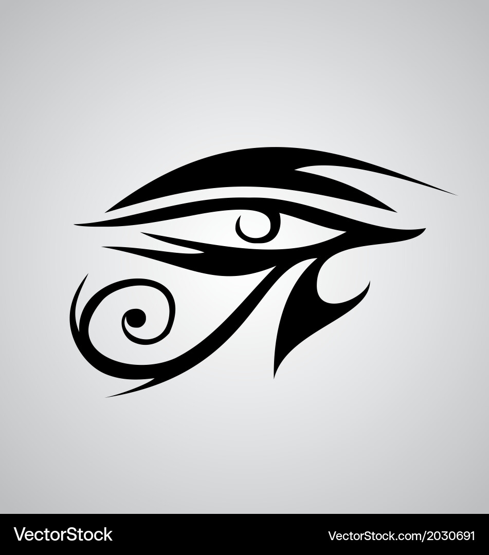 Tribal eyes Royalty Free Vector Image - VectorStock
