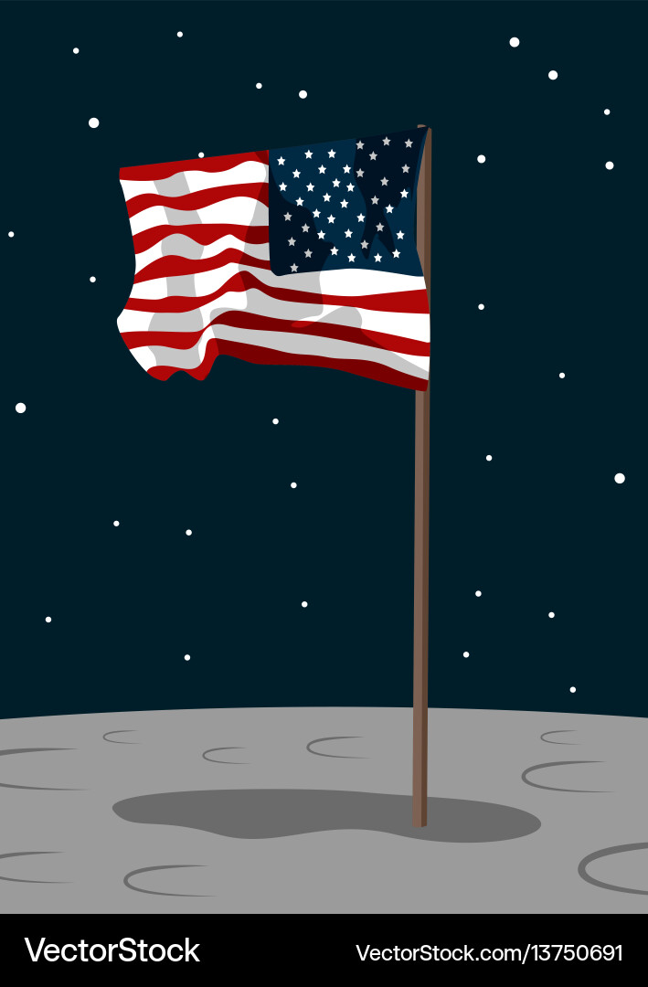 Flag Nasa Cartoon Vector Images (34)