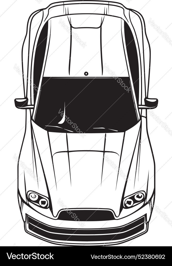 Aeromotion motion oriented car top view logo Vector Image