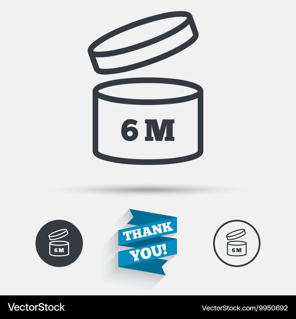 Expiry Date - Use Within 6 Months Sign Royalty Free Vector
