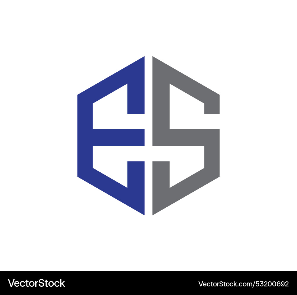 Initial se letter logo design template Royalty Free Vector