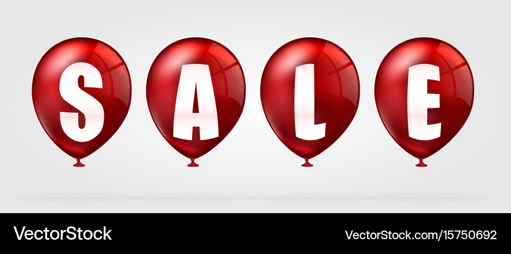 Sale balloons Royalty Free Vector Image - VectorStock