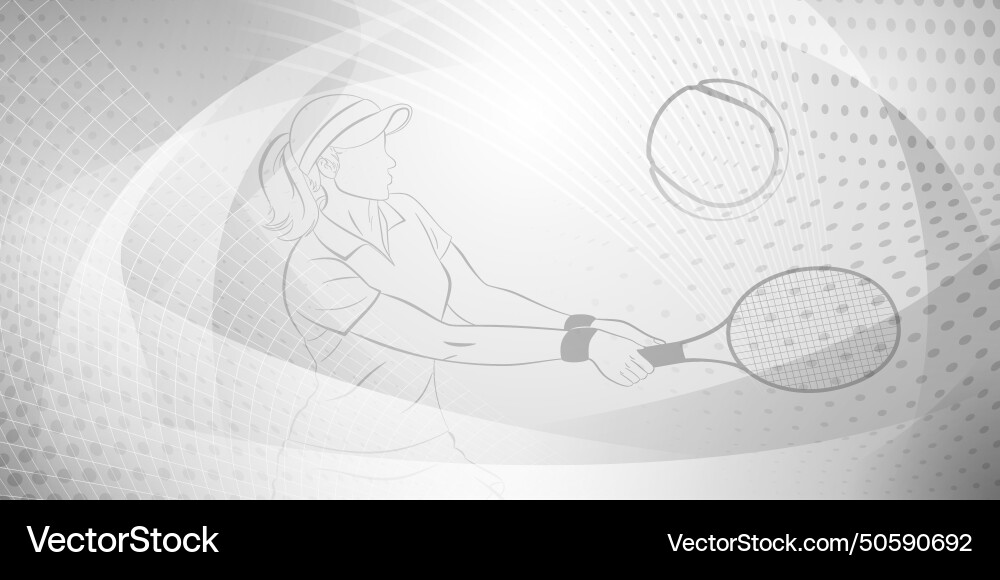 Tennis themed background Royalty Free Vector Image