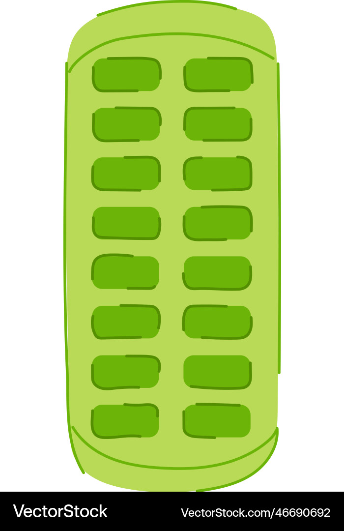 Water ice cube tray cartoon Royalty Free Vector Image