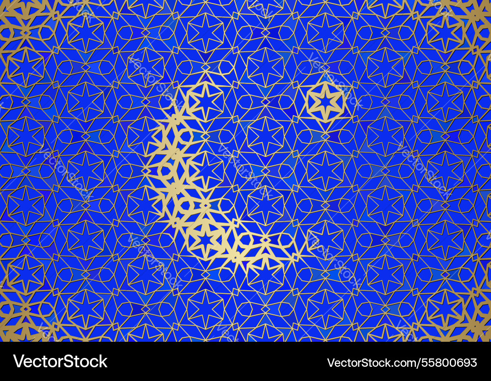 Abstract background with islamic ornament arabic Vector Image