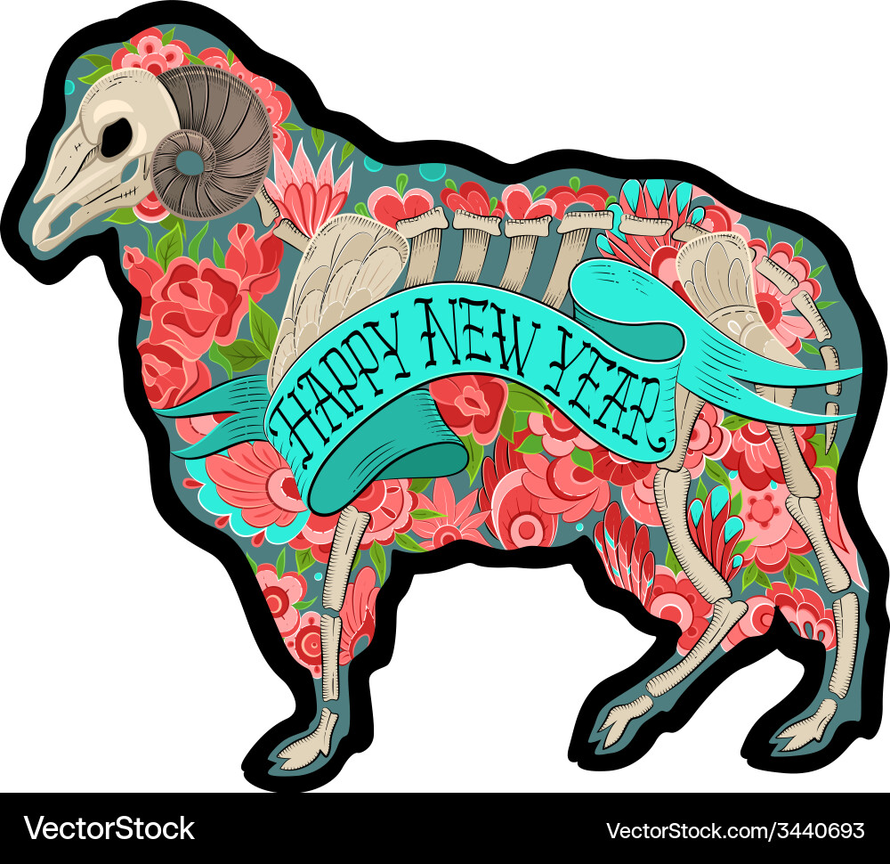 Colorful ram Royalty Free Vector Image - VectorStock