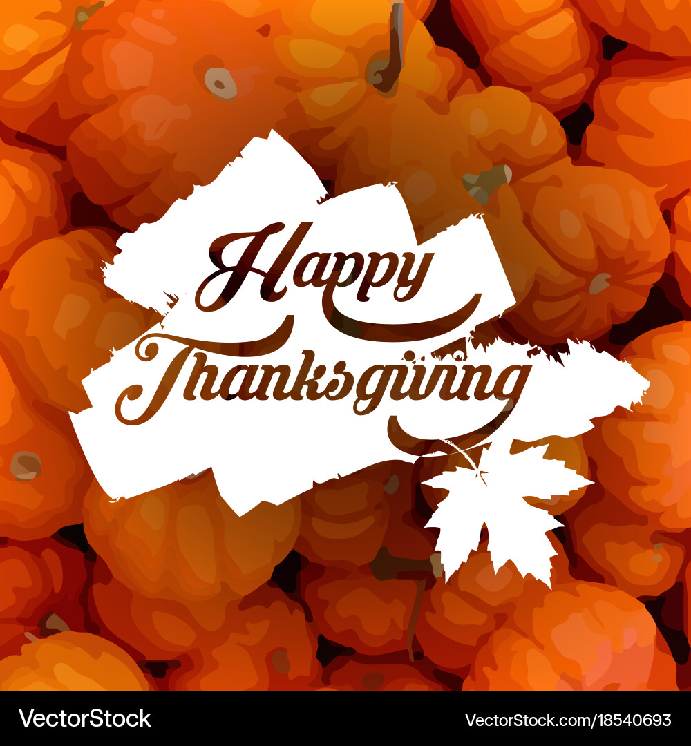 Happy thanksgiving typography poster Royalty Free Vector