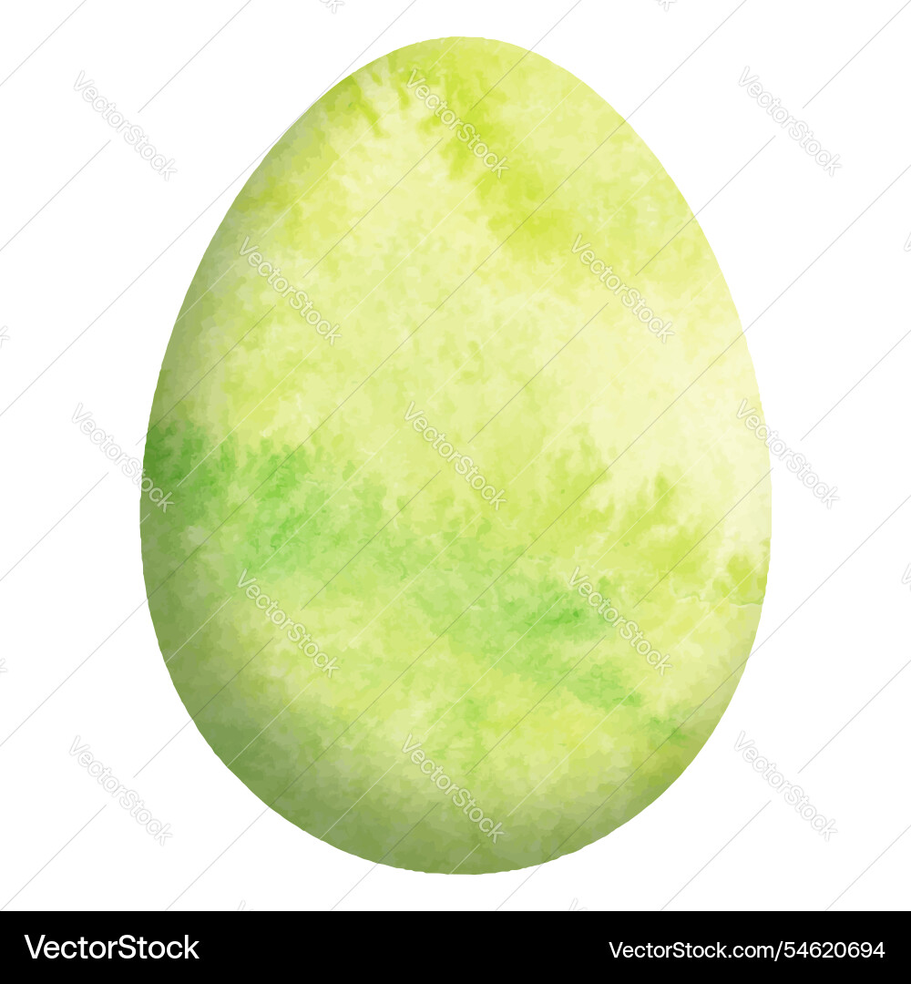 Colorful watercolor easter egg hand drawn Vector Image