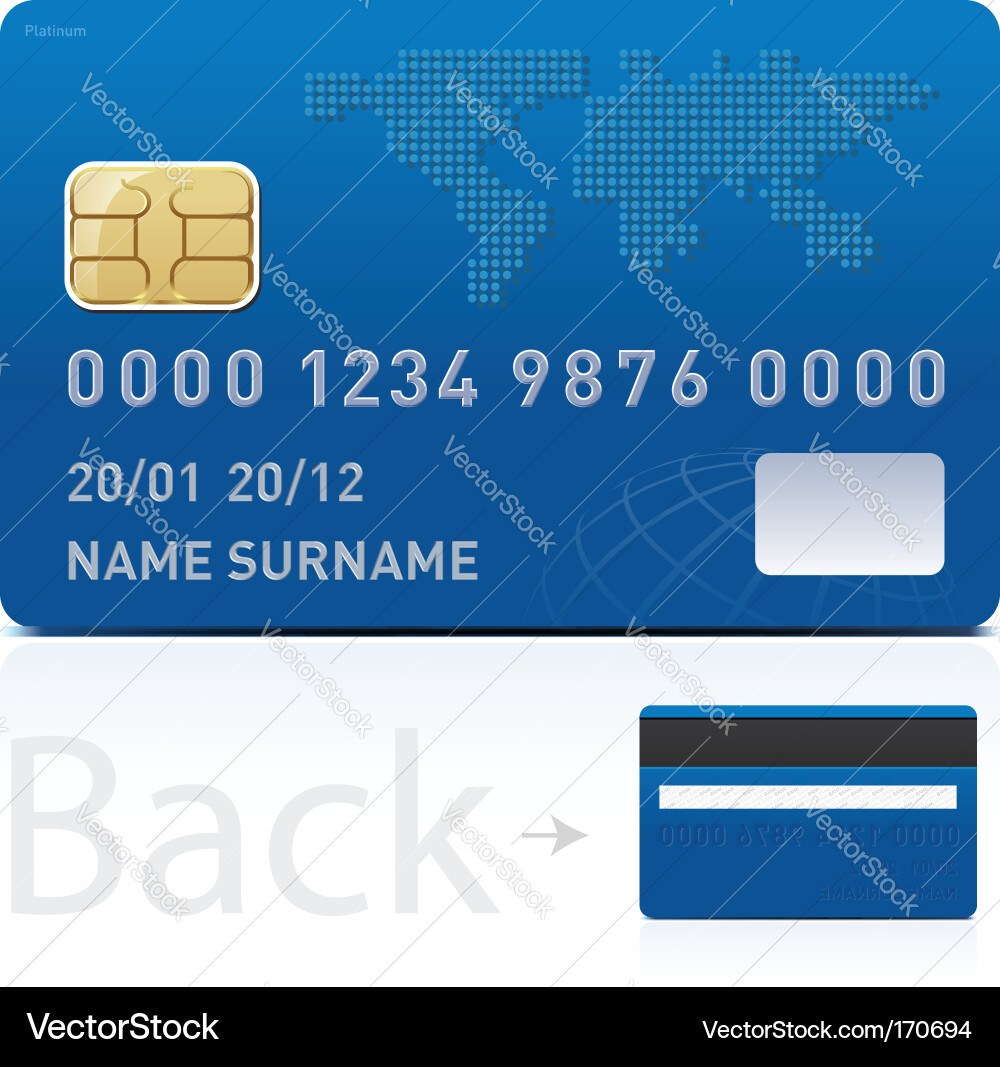 Credit card Royalty Free Vector Image - VectorStock