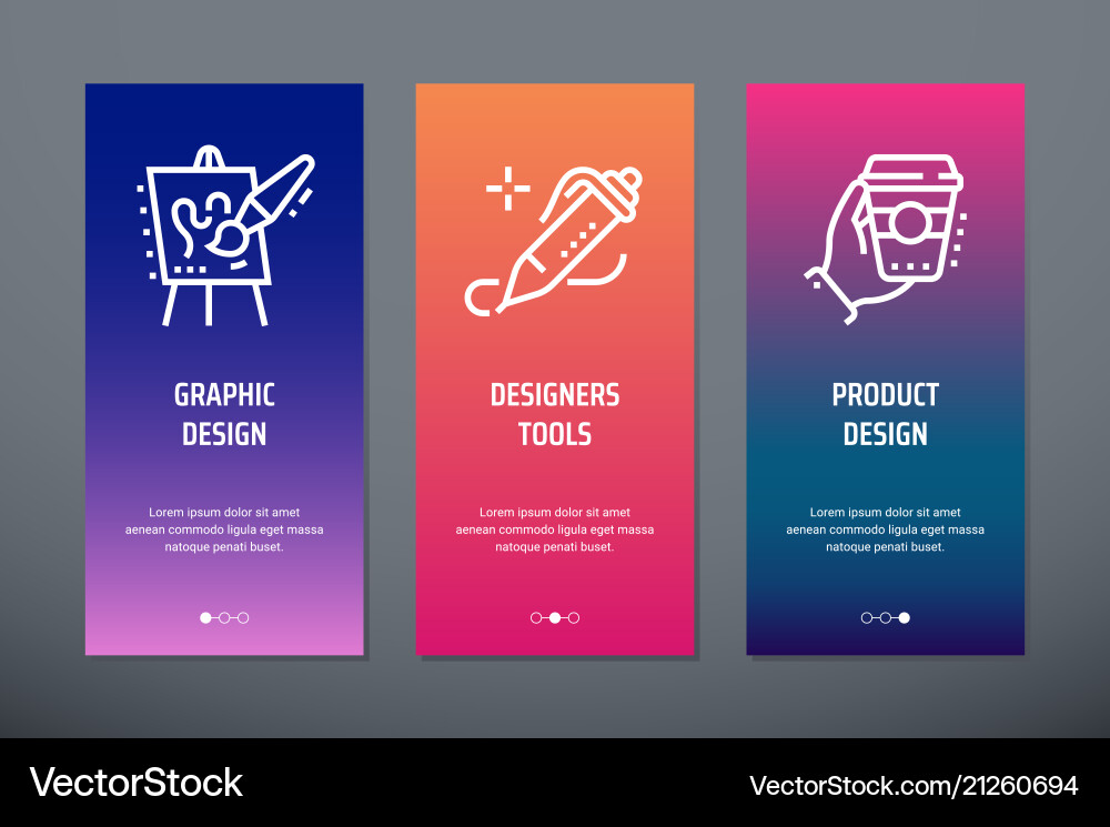 Graphic design designers tools product Royalty Free Vector