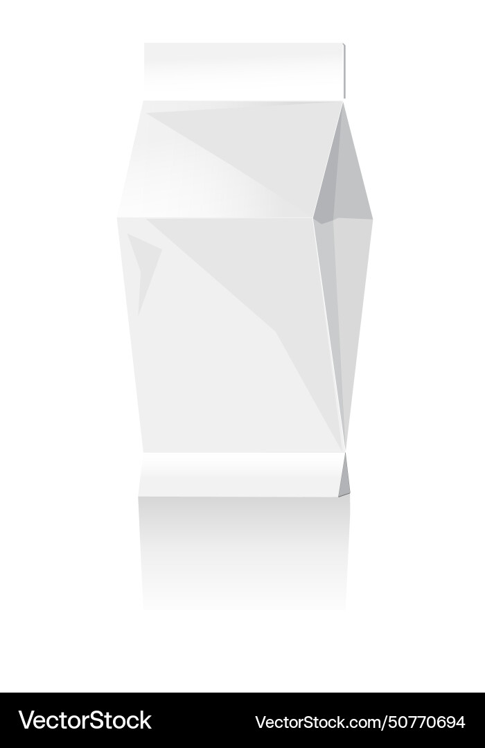 Paper packet Royalty Free Vector Image - VectorStock