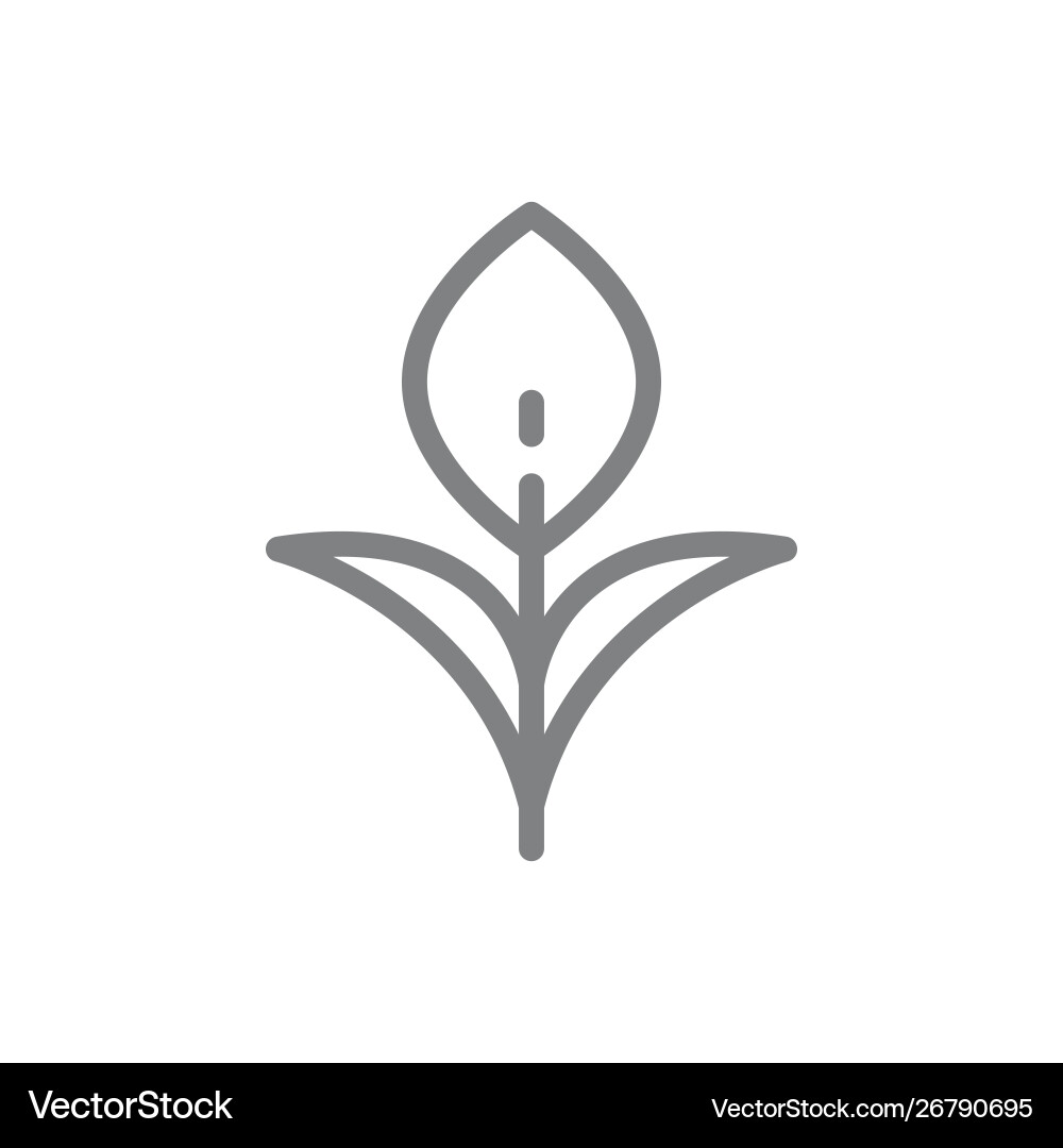 Growth symbol icon spiritual concept Royalty Free Vector