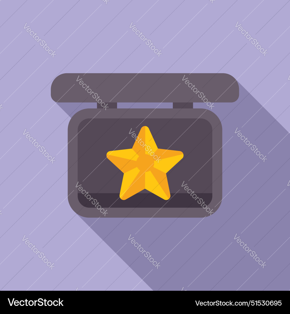Shining star inside open box award Royalty Free Vector Image