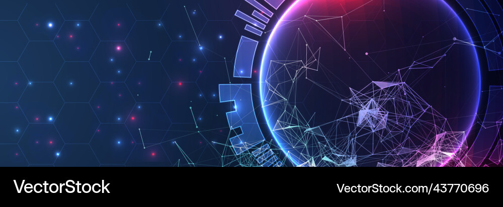 Hi-tech digital technology and engineering theme Vector Image