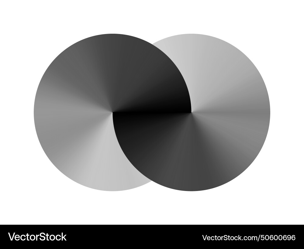 Infinity of interlaced circles Royalty Free Vector Image