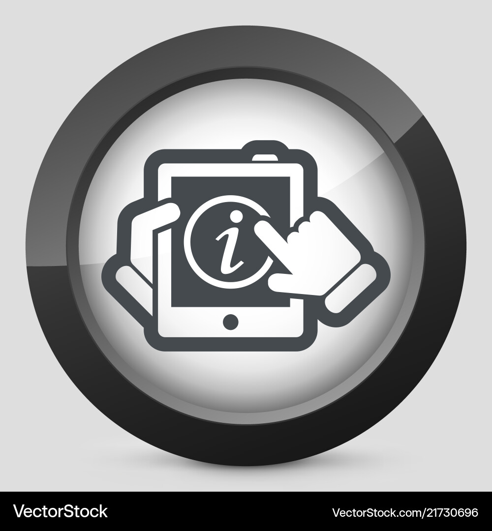 Info mobile device Royalty Free Vector Image - VectorStock