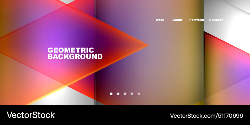 It is a geometric background with gradient Vector Image