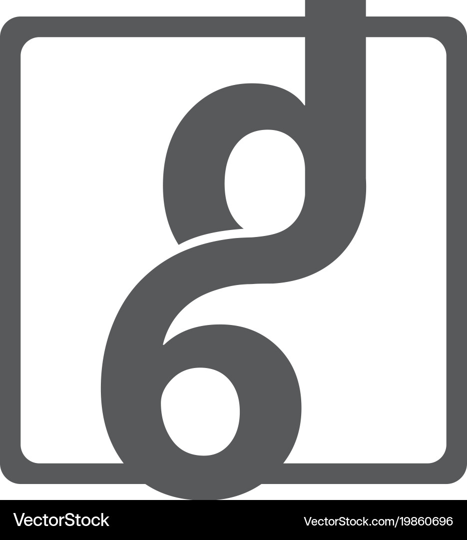 Letter d 6 Royalty Free Vector Image - VectorStock