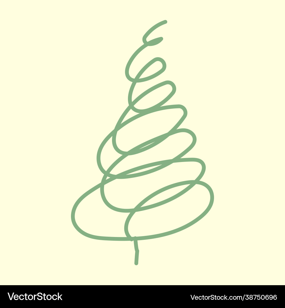 Stylish tree Royalty Free Vector Image - VectorStock
