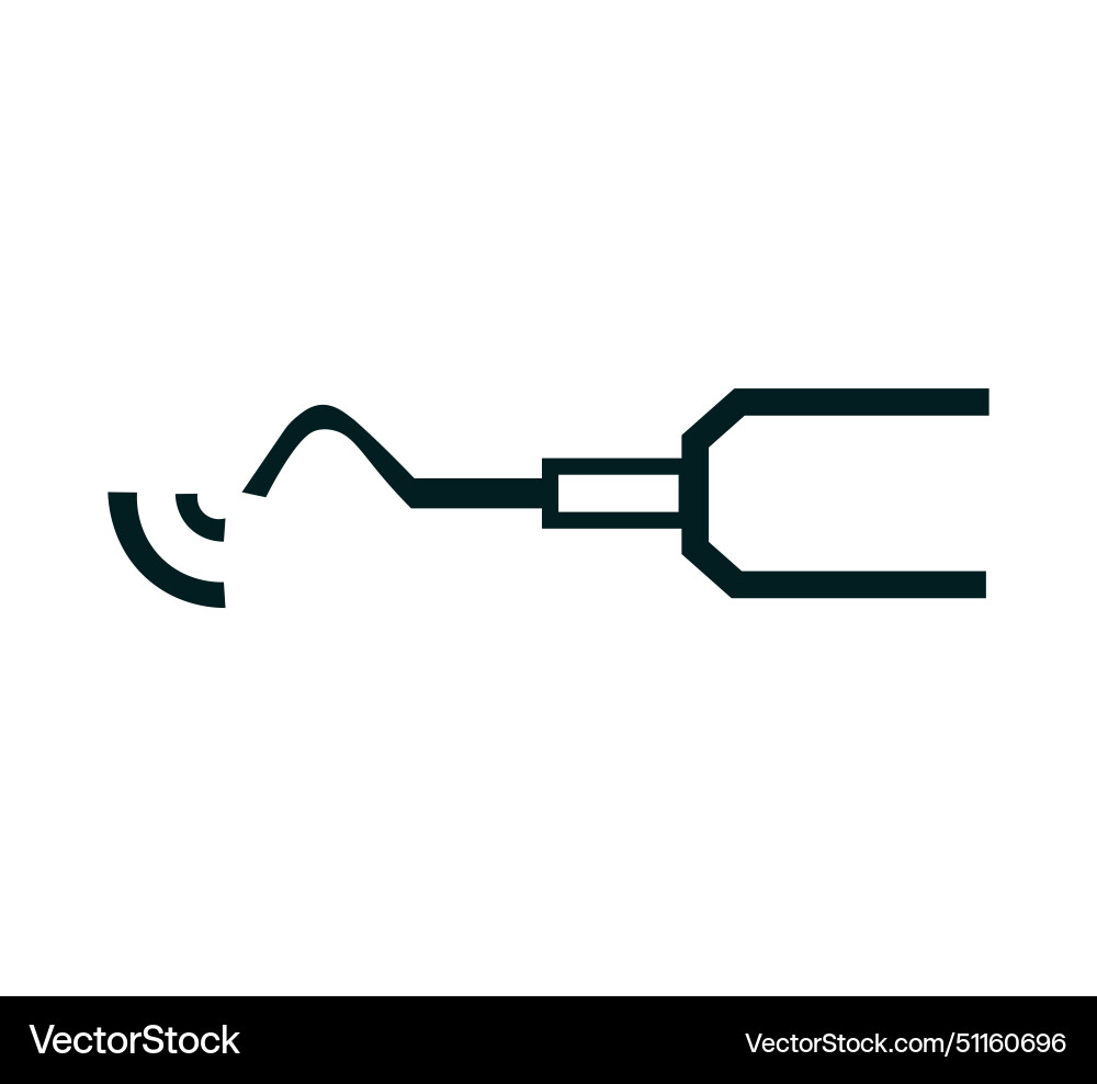 Ultrasonic scaler symbol Royalty Free Vector Image