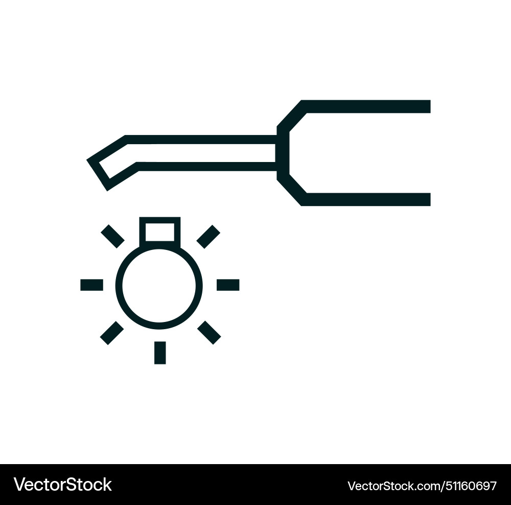 Fibre-optic handpiece symbol Royalty Free Vector Image