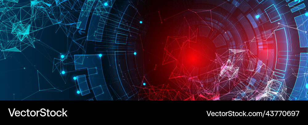 Hi-tech digital technology and engineering theme Vector Image