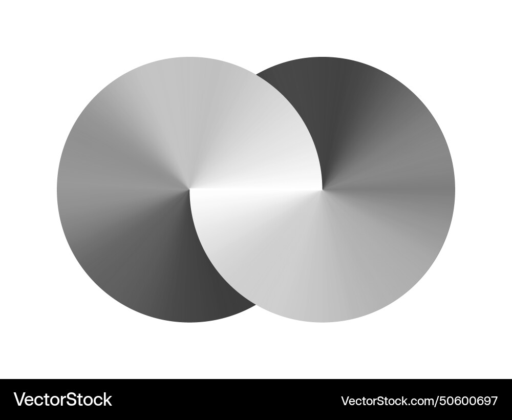 Infinity of interlaced circles Royalty Free Vector Image