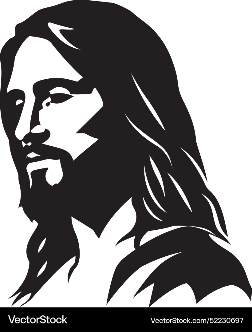 Modern interpretations jesus in contemporary art Vector Image