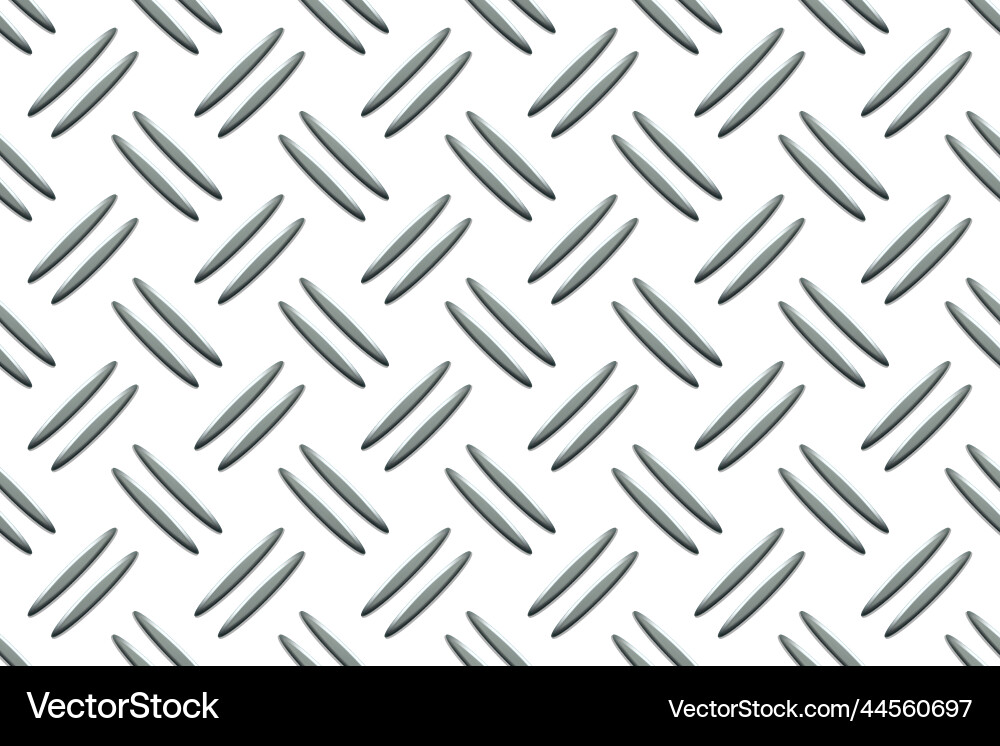 Stainless steel checker plate industry realistic Vector Image
