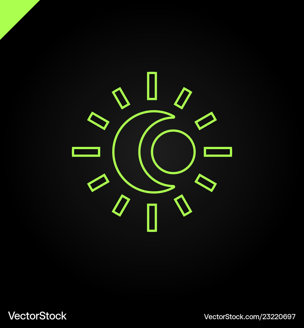 Sun and moon logo abstract Royalty Free Vector Image
