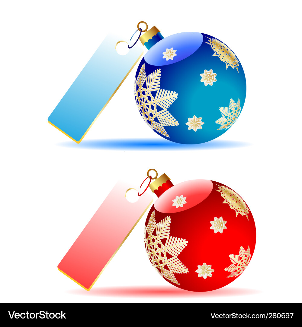 Two balls Royalty Free Vector Image - VectorStock