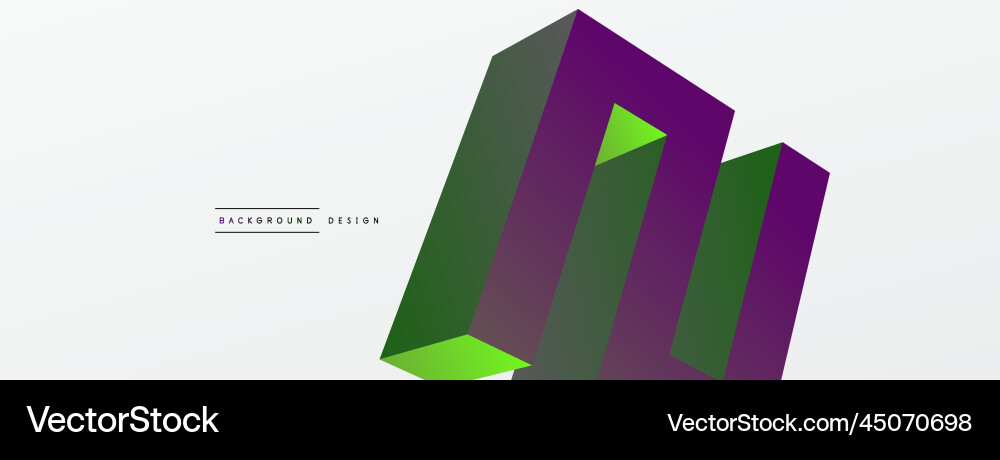 3d line geometric creative abstract background Vector Image