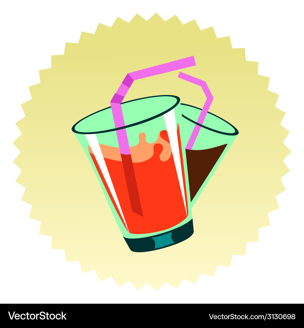 Beverages sign Royalty Free Vector Image - VectorStock