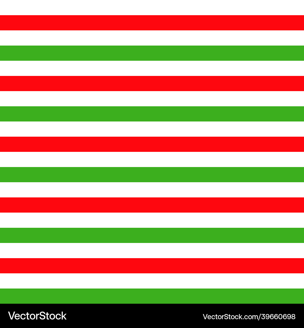 Red white green stripes seamless pattern Vector Image