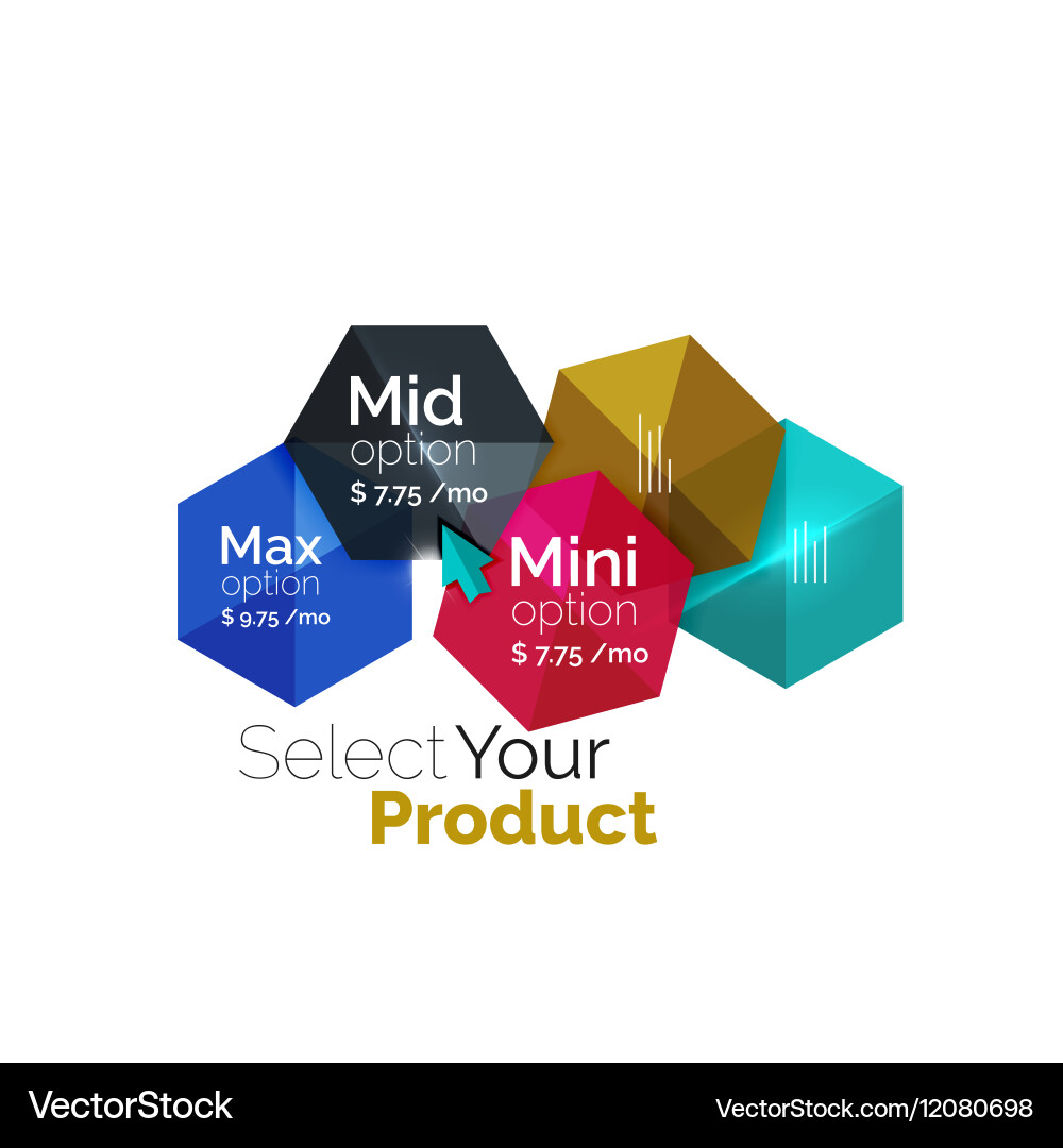 Select choice template Royalty Free Vector Image