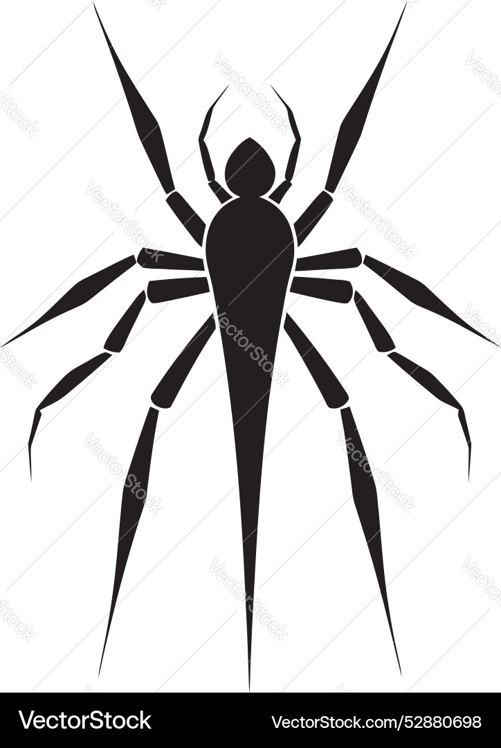 Sleek stick insect logo black beauty design Vector Image