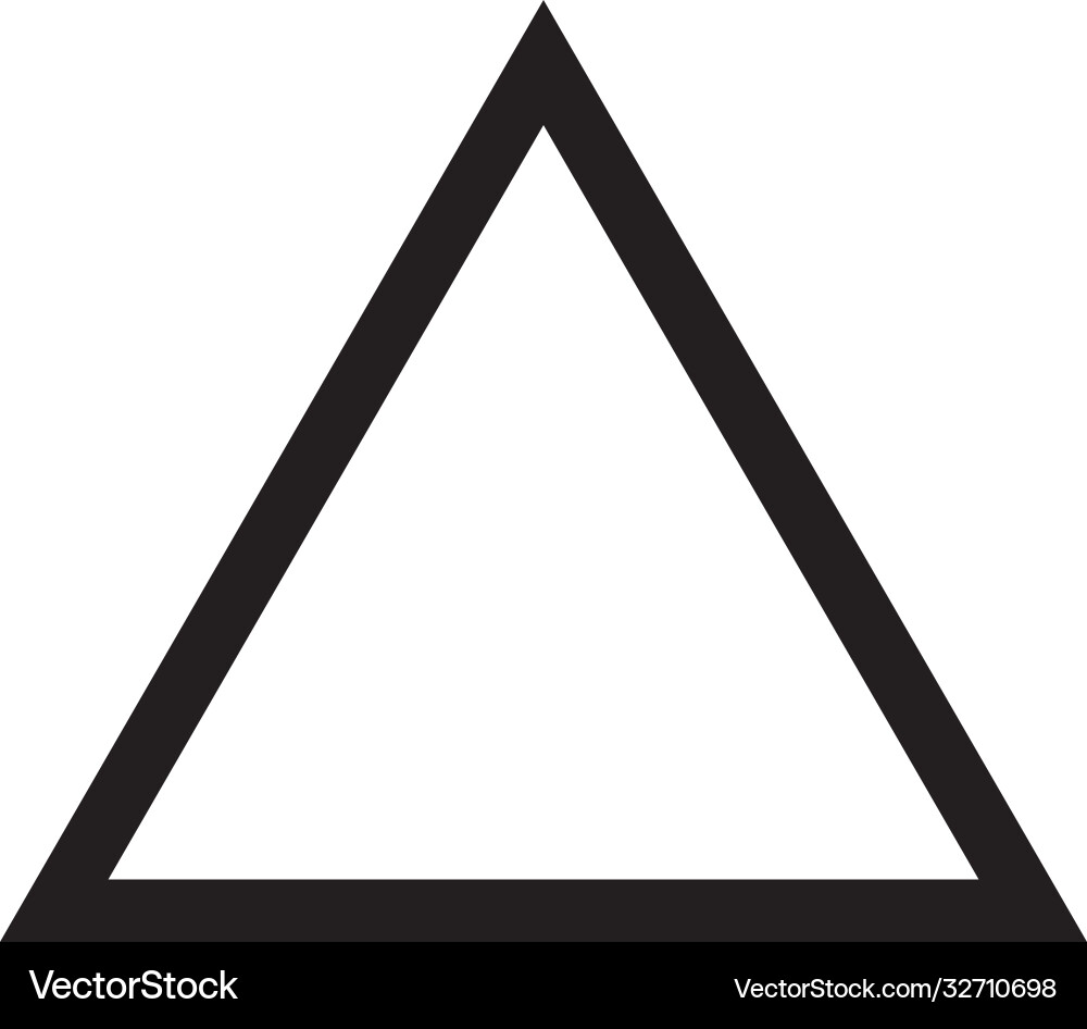 Triangle icon Royalty Free Vector Image - VectorStock