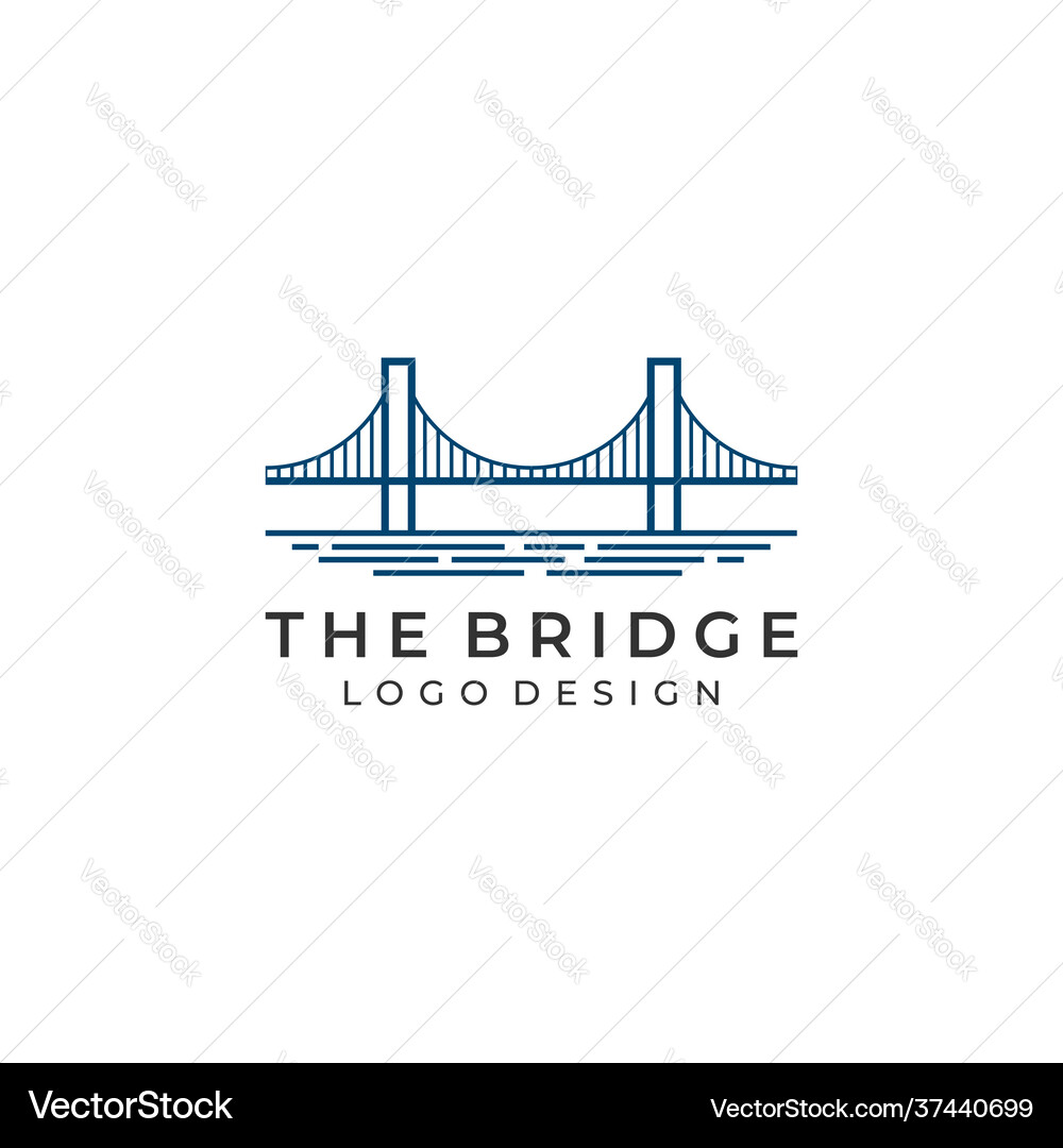 Bridge logo Royalty Free Vector Image - VectorStock