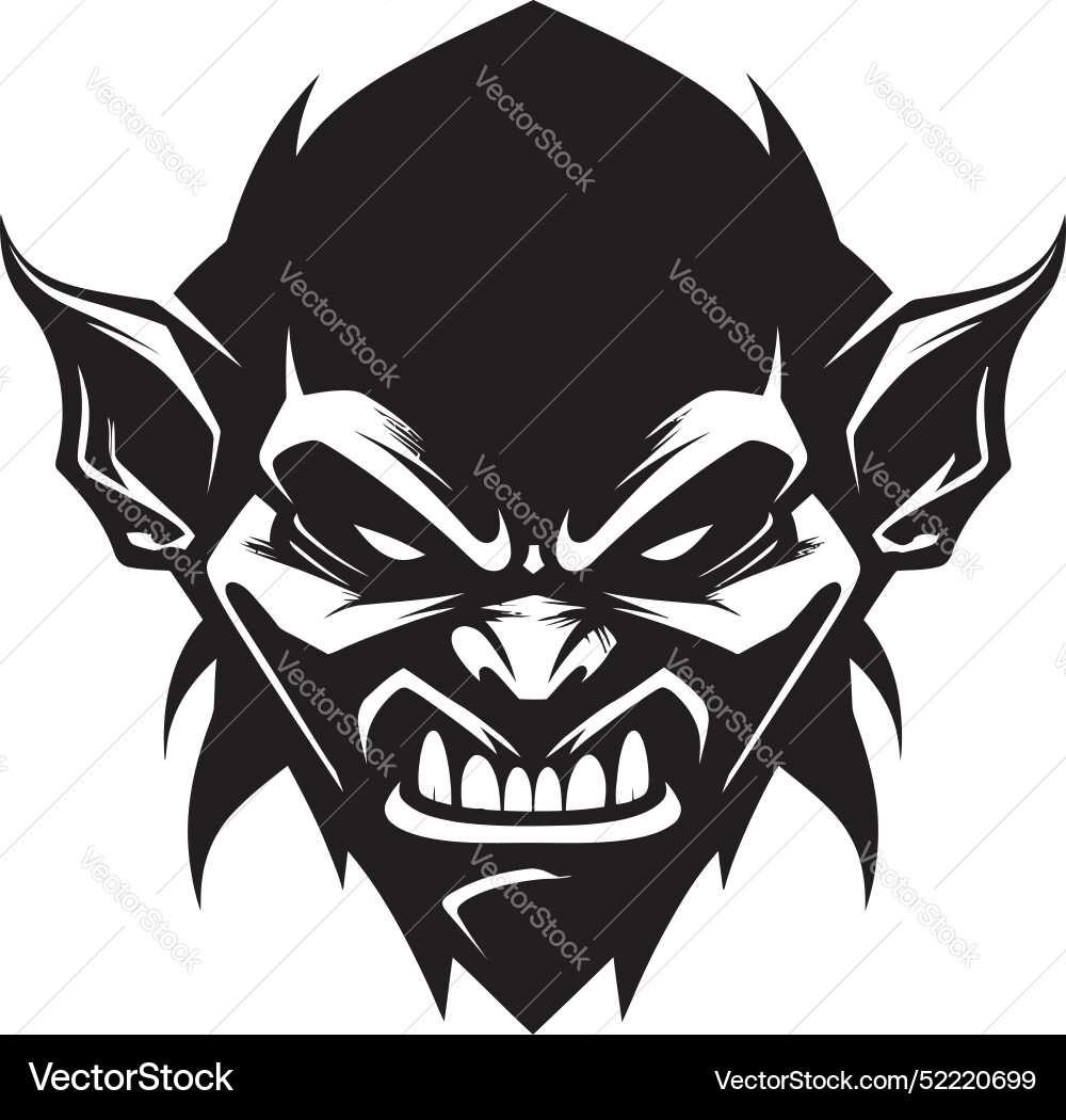Diabolicaldwarf cartoon evil goblin goblingloom Vector Image