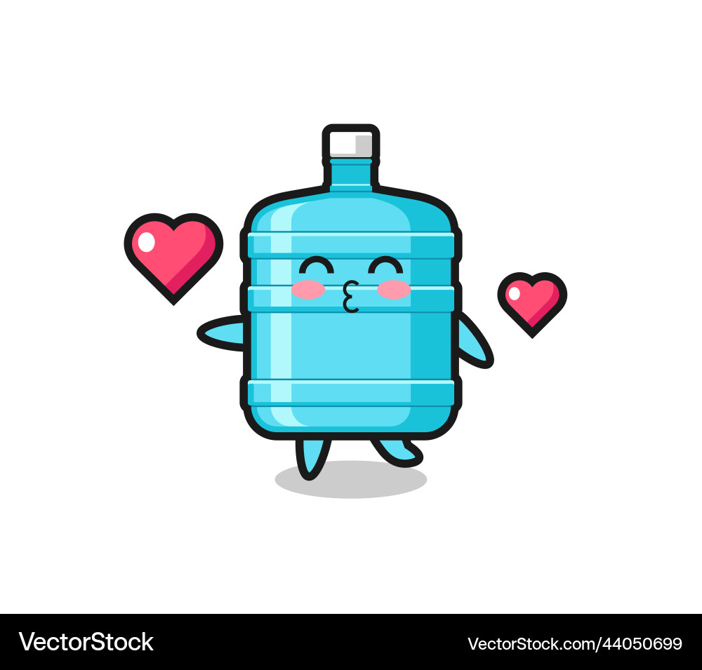 Gallon water bottle character cartoon Royalty Free Vector